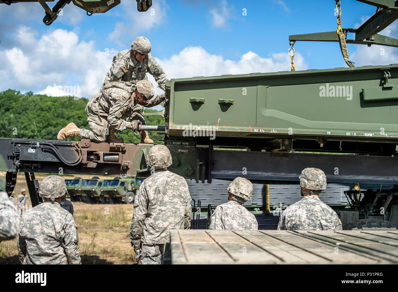 During Northern Strike 16 at Camp Grayling, Michigan, soldiers from the ...