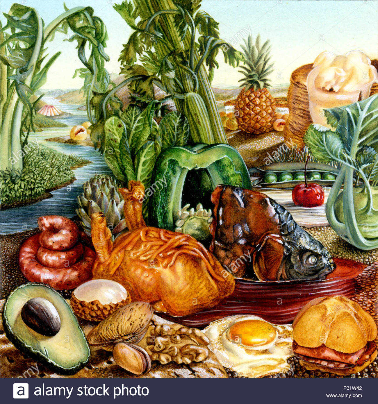 Gluttony Feast Stock Photos & Gluttony Feast Stock Images - Alamy