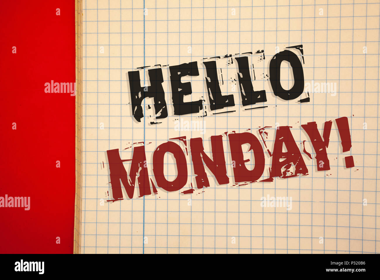 words writing textss Hello Monday Motivational Call. Business concept ...