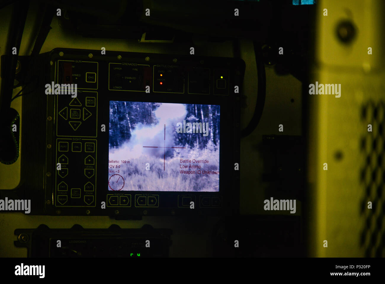 The explosion from the Selectable Lightweight Attack Munition (SLAM ...