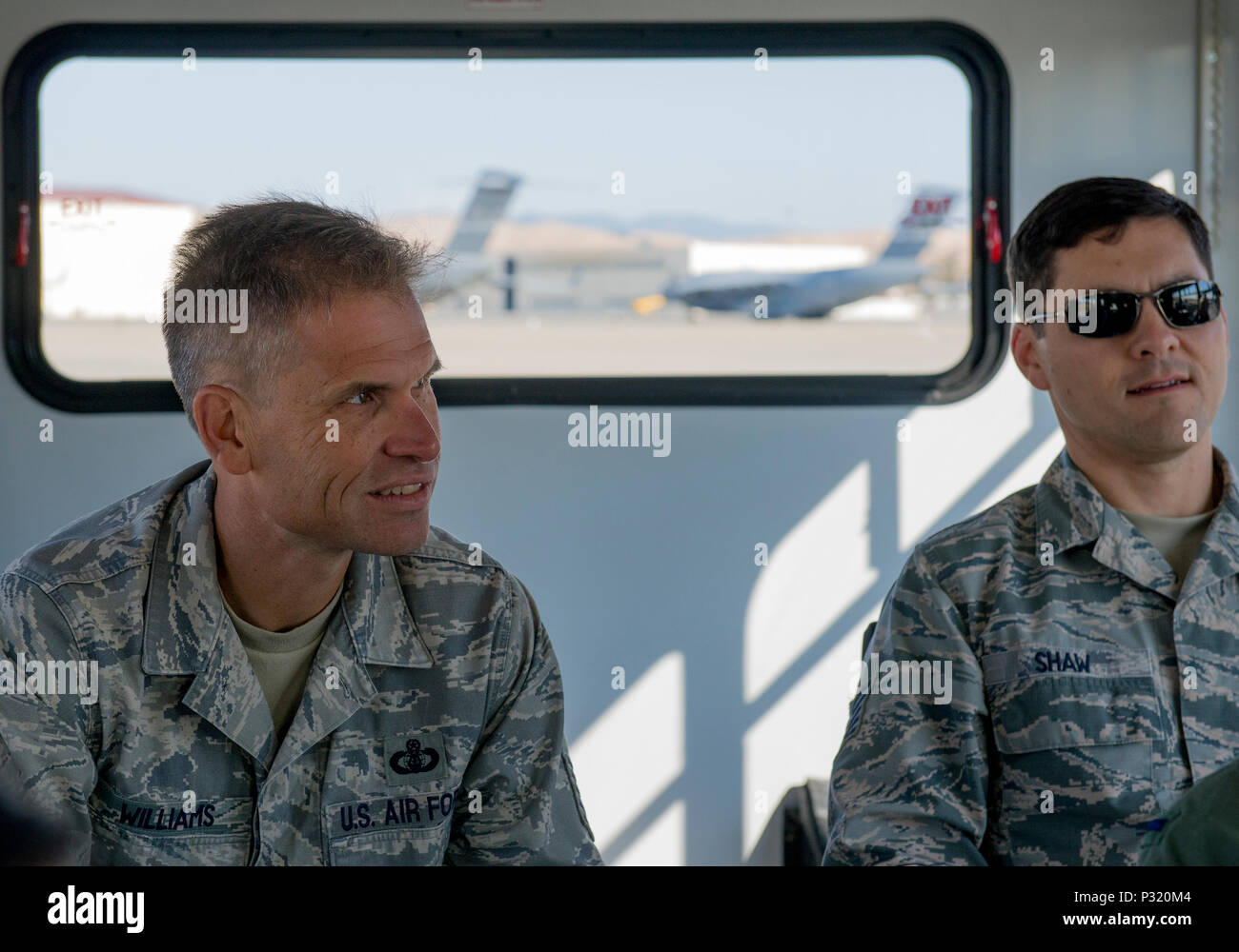 Senior Master Sgt. Michael Williams, superintendent, and Technical Sgt ...
