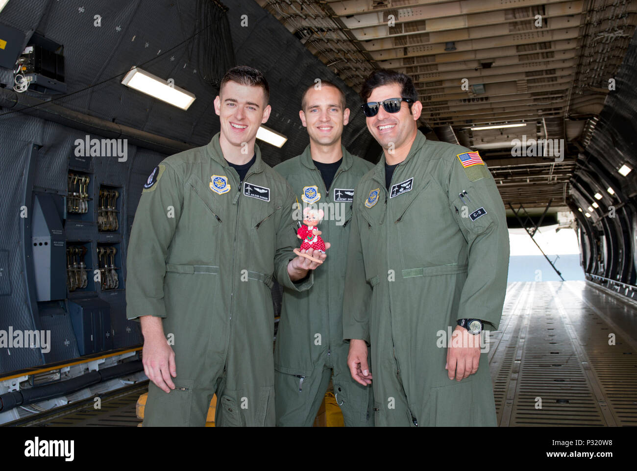 Senior Airman Auldon Barker, loadmaster, 22nd Airlift Squadron, First ...
