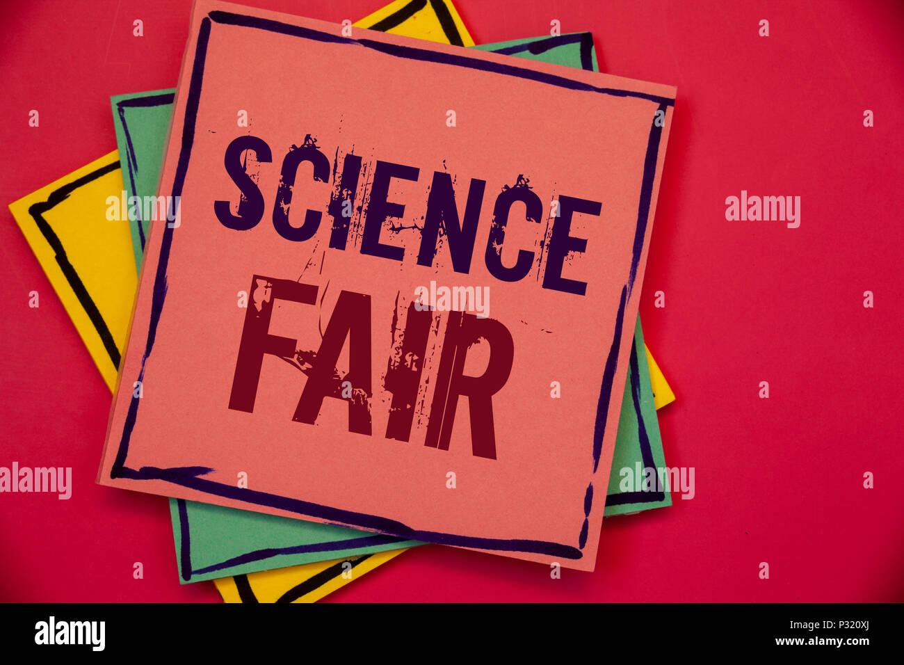 Words writing texts Science Fair. Business concept for School ...