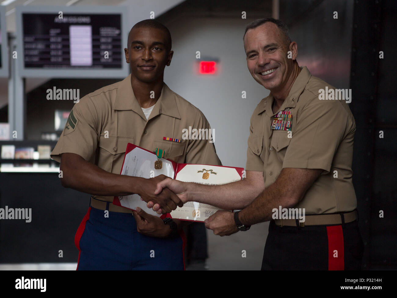 Cpl. Justin J. Merritt, an embarkation clerk with 4th Marine Division ...