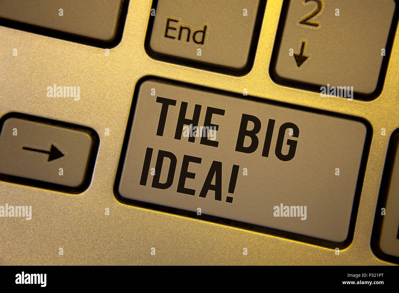Writing note showing The Big Idea Motivational Call. Business photo ...