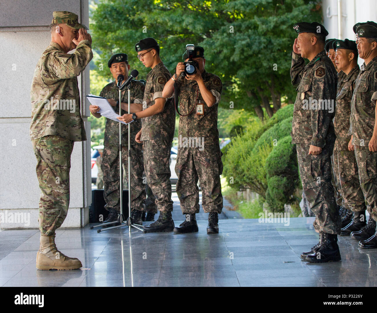 South Korean Army General Ki-Hak Eom, commander of the Third Republic ...