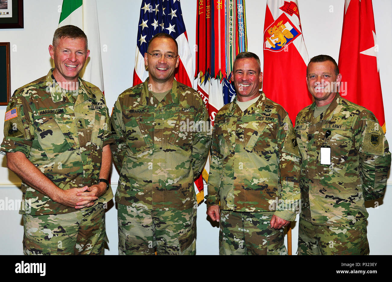 (From Left) U.S. Army Maj. Gen. Joseph P. Harrington, commanding ...