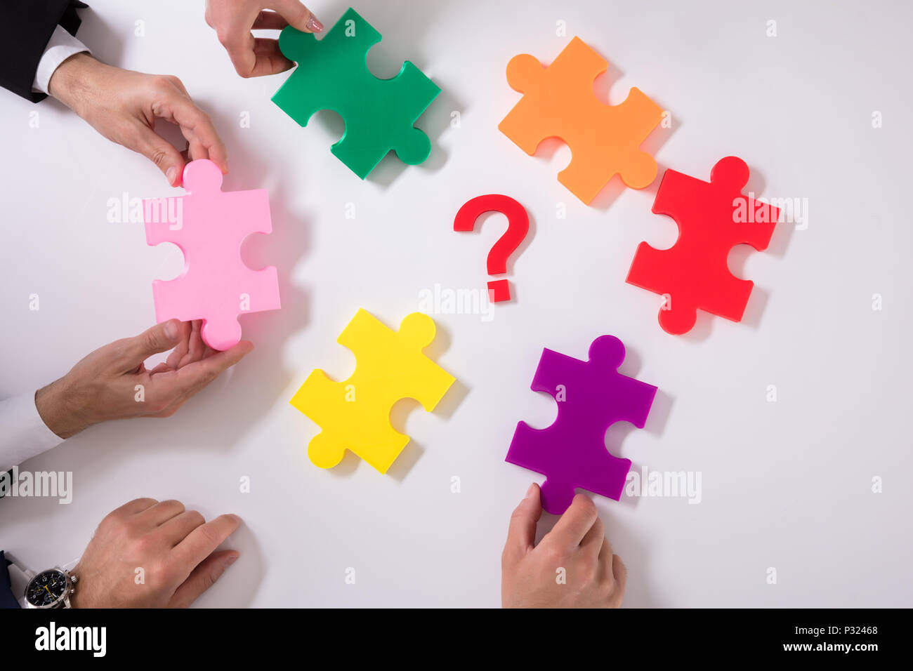 Jigsaw question mark hi-res stock photography and images - Alamy