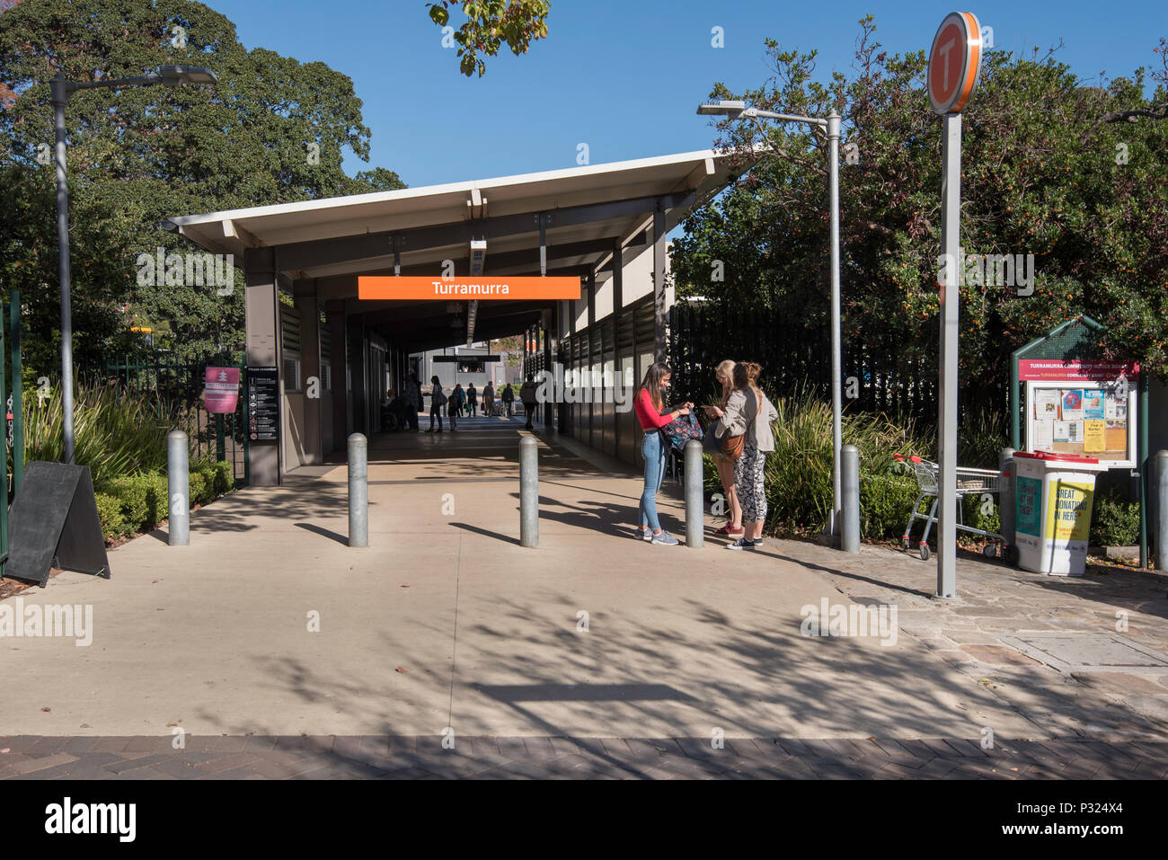 Leafy Turramurra railway station on Sydney's upper North Shore, part of ...