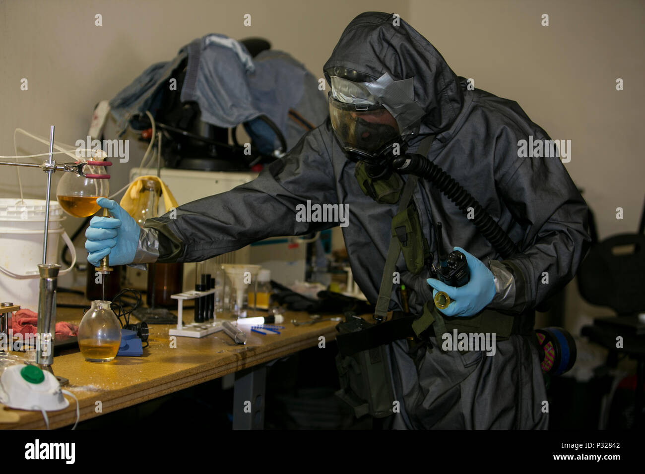 U.S. Marine Corps Lance Cpl. Griffin Rutherford, Chemical Biological ...