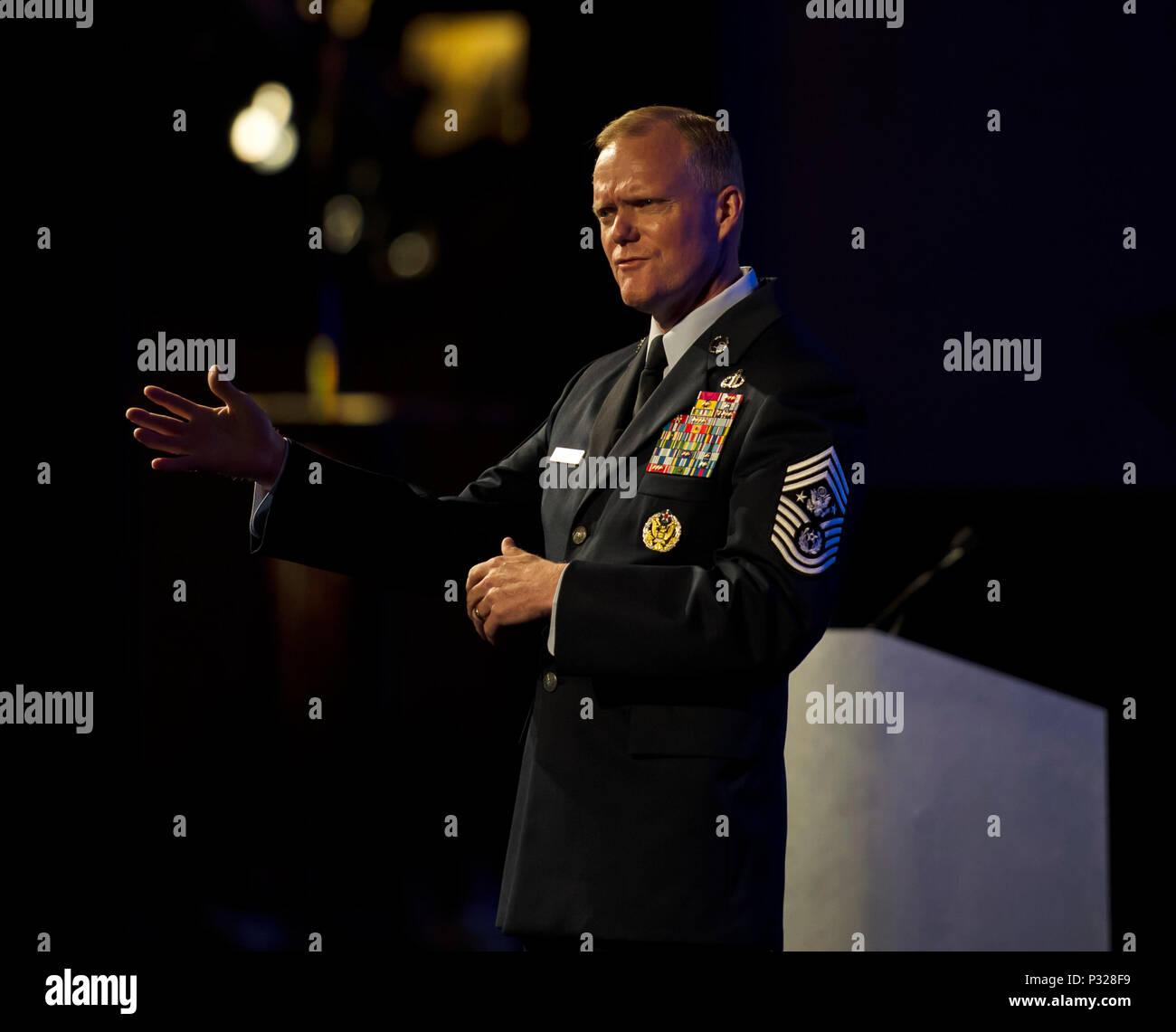 Chief master sergeant of the air force james a cody hi-res stock ...