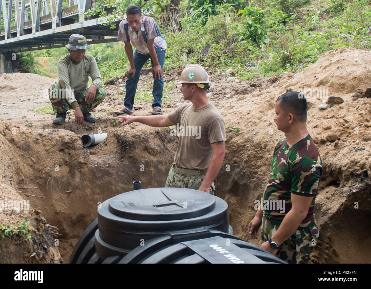 160820-N-SX983-293 SUNGAI PINANG, Indonesia (Aug. 20, 2016) Builder 1st ...