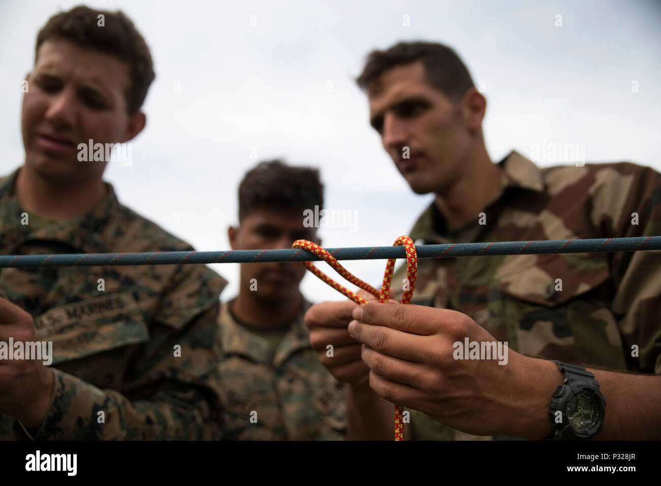 A French Armed Forces Nautical Commando Course instructor teaches ...