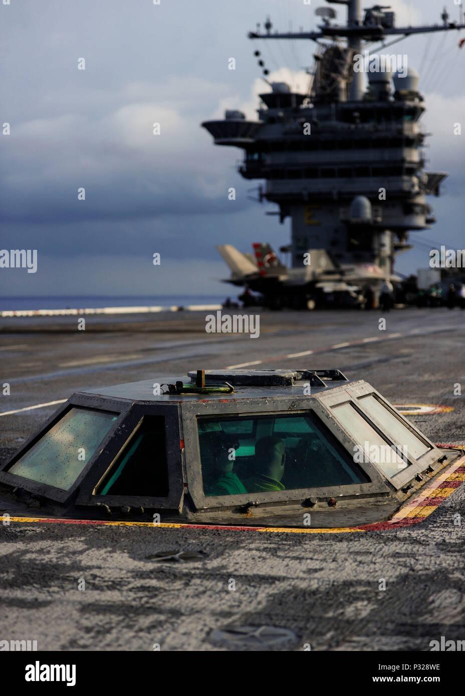 160818-N-VH385-235 ATLANTIC OCEAN (Aug. 18, 2016) Sailors in the bubble ...