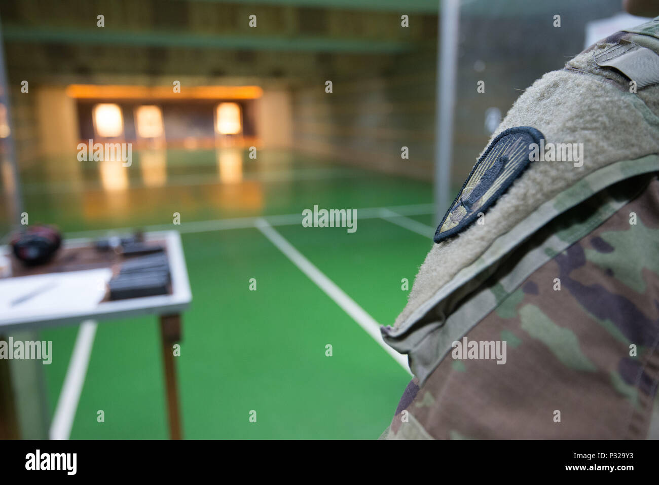 A U.S. Soldier with 650th Military Intelligence Group stands in the ...