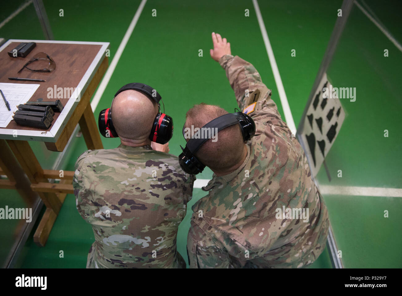 A U.S. Army range safety officer with 650th Military Intelligence Group ...