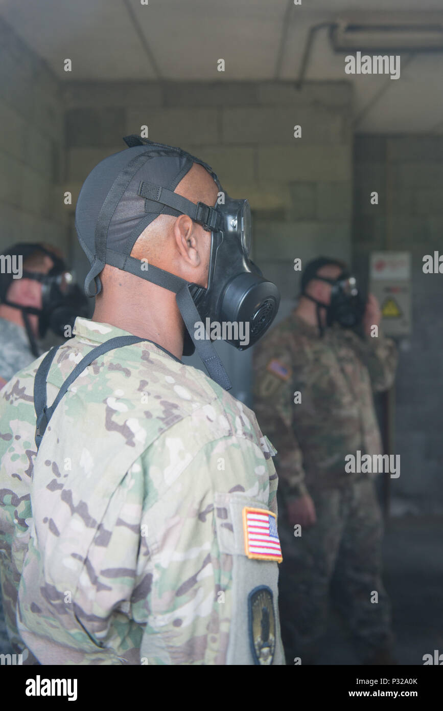 U.S. Soldiers with 650th Military Intelligence Group listen to safety ...