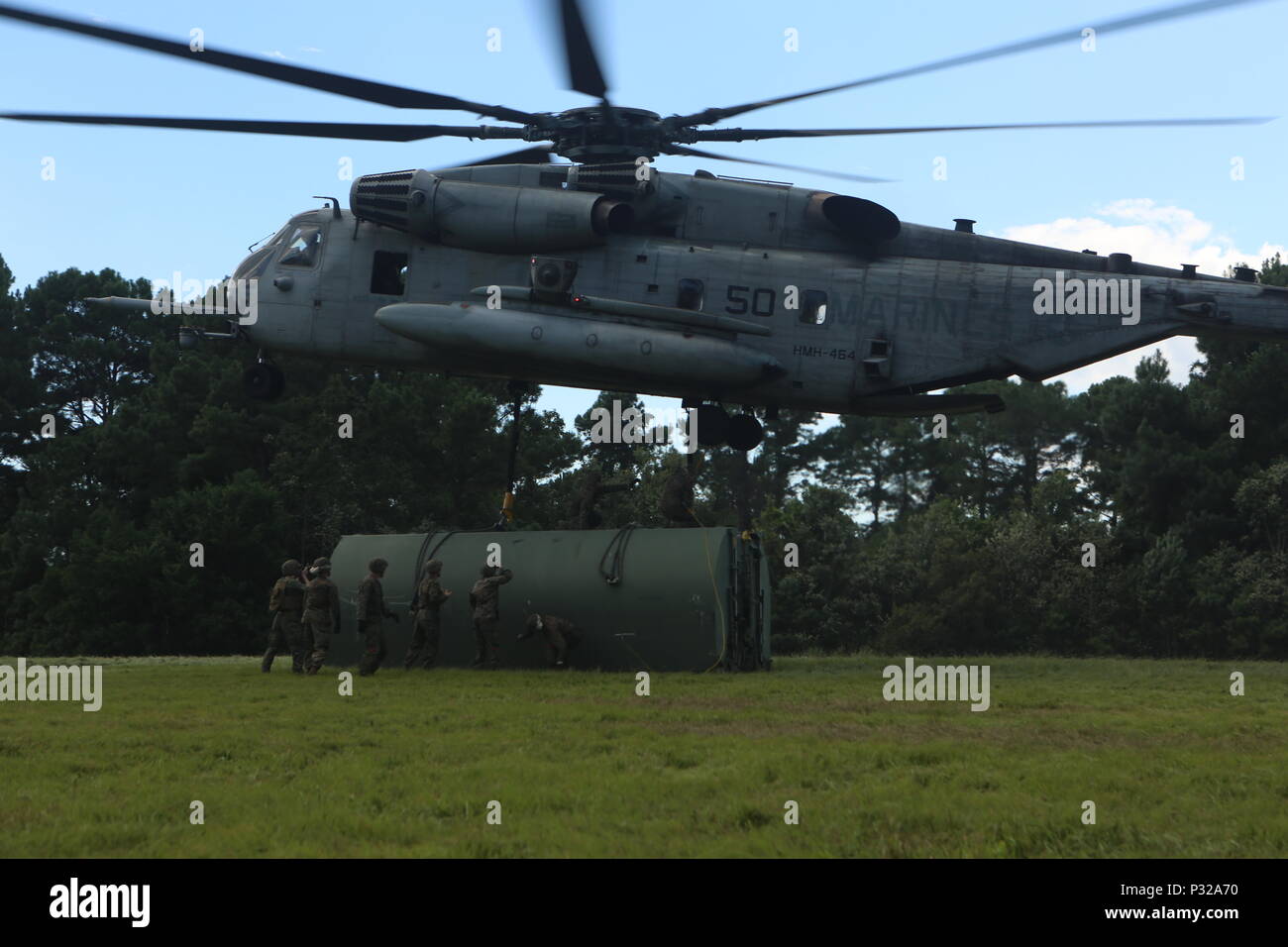 U.S. Marines with Landing Support (LS) detachment, Combat Logistics ...