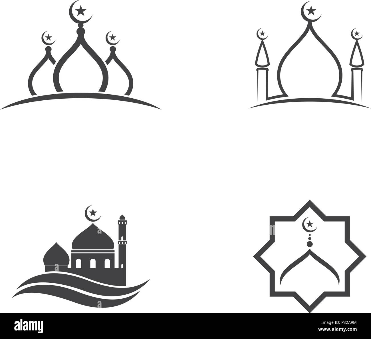 Moslem icon vector Illustration design template Stock Vector Image ...