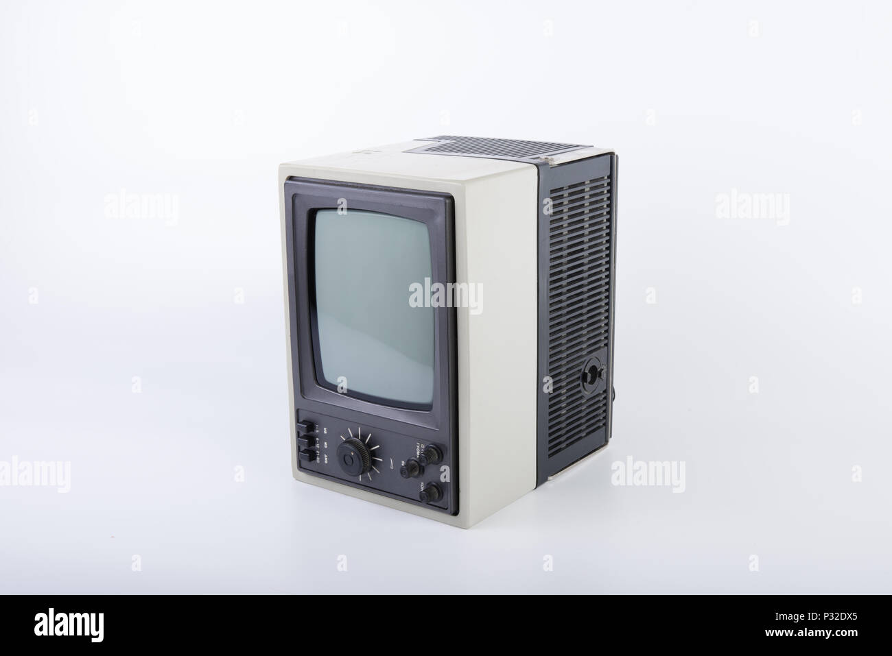 The Vintage portable TV Stock Photo - Alamy