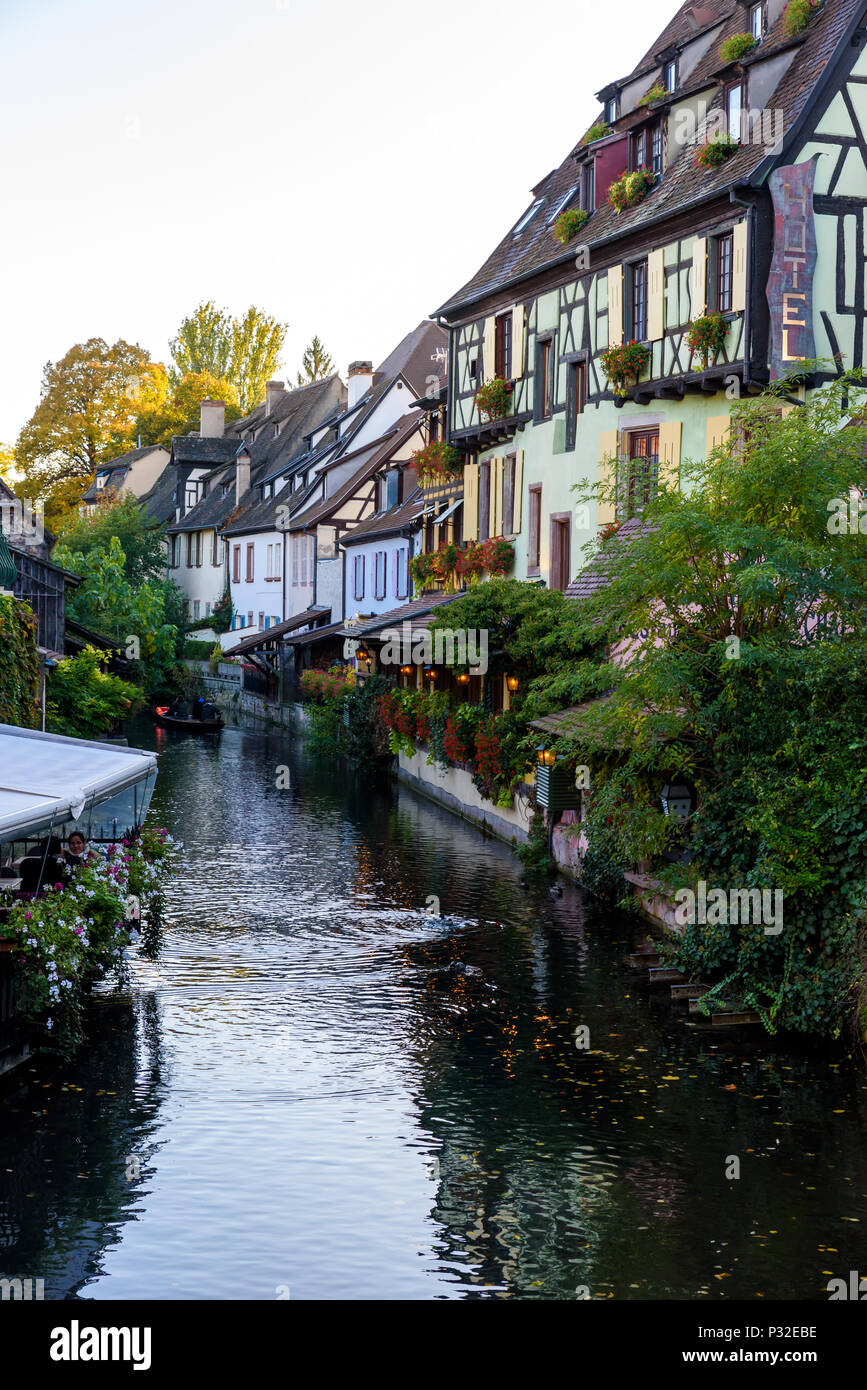 Beautiful view of the historic town of Colmar, also known as Little ...