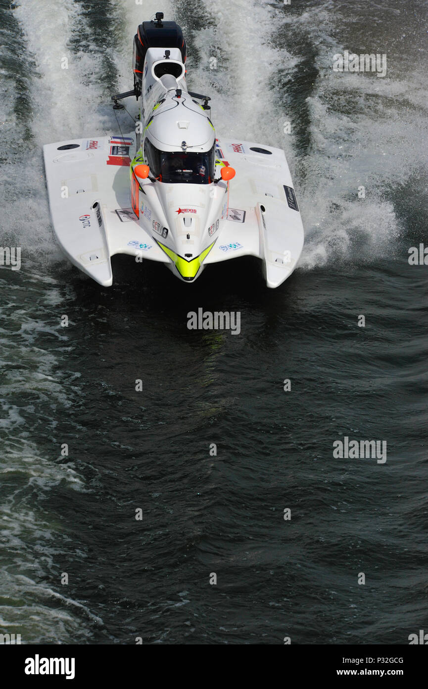 Royal Victoria Dock, London, UK, 17 June 2018. Peter Morin (FRA, CTIC ...