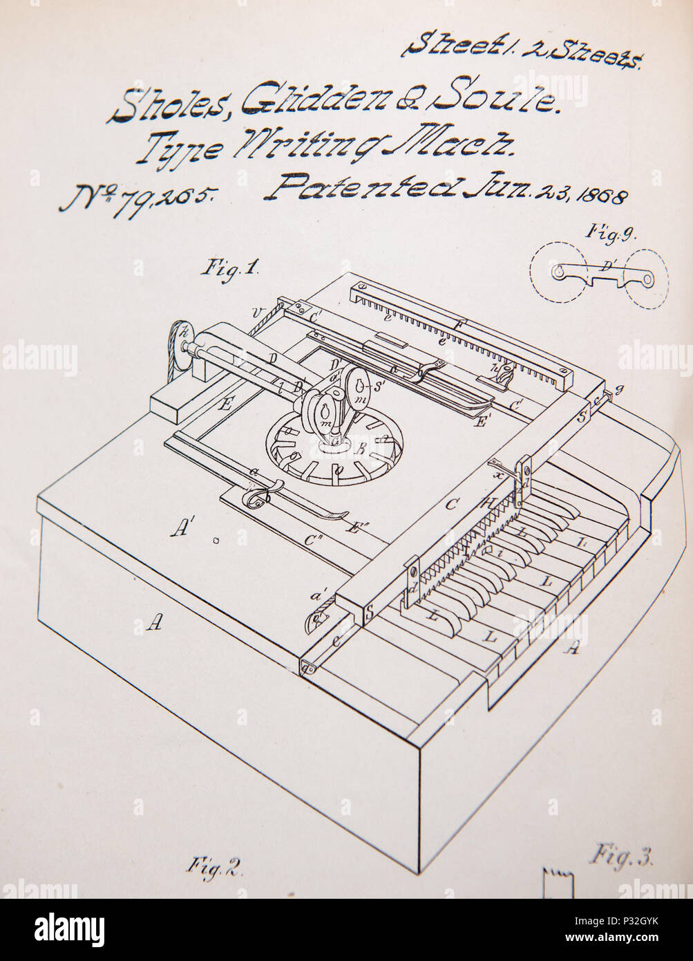 Patent typewriter hi-res stock photography and images - Alamy
