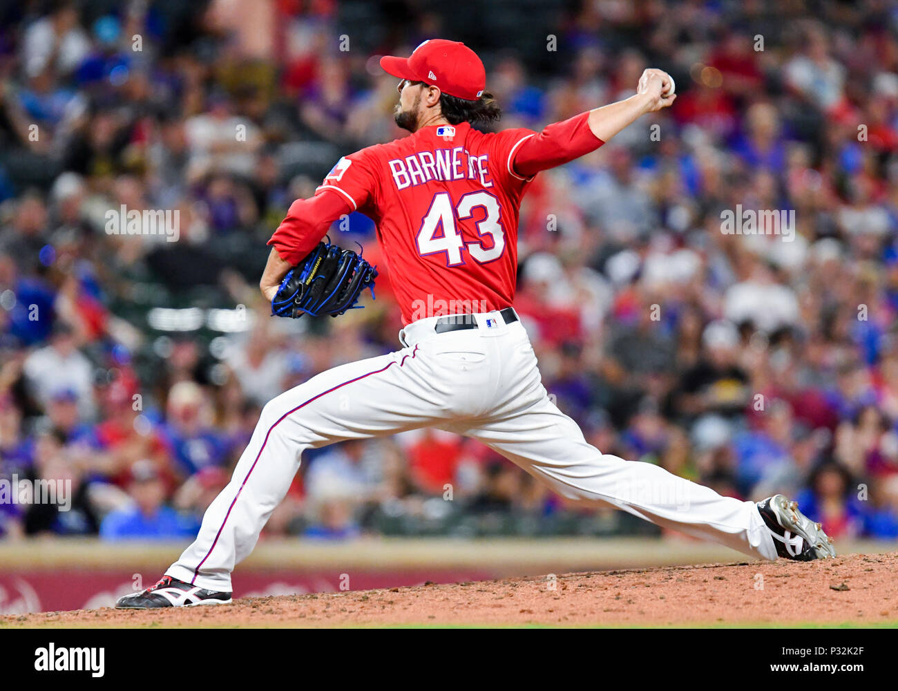 Jun 15, 2018: Texas Rangers relief pitcher Tony Barnette #43 during an ...