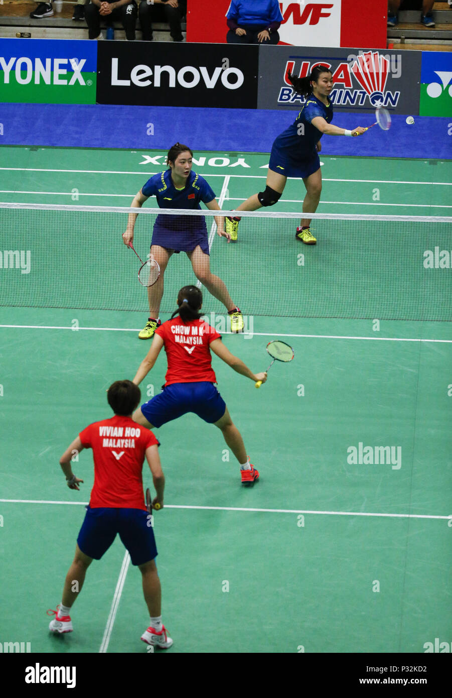 June 16, 2018 - Los Angeles, California, U.S - Tang Jinhua and Yu ...