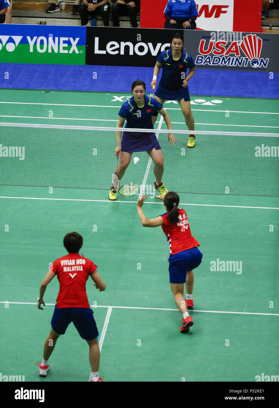 June 16, 2018 - Los Angeles, California, U.S - Tang Jinhua and Yu ...