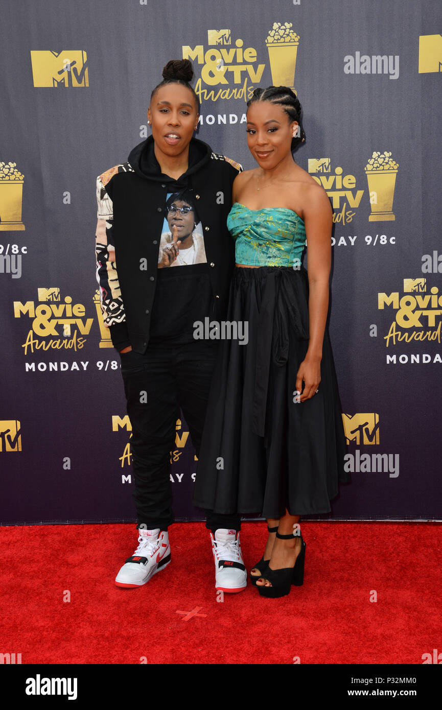 Santa Monica, Californa, USA, . June 16, 2018: Lena Waithe and Alana ...