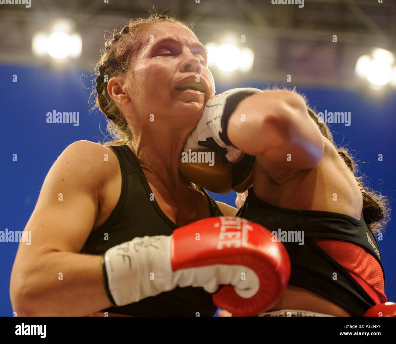 Karlsruhe, Deutschland. 16th June, 2018. Oksana Romanova (white pants ...