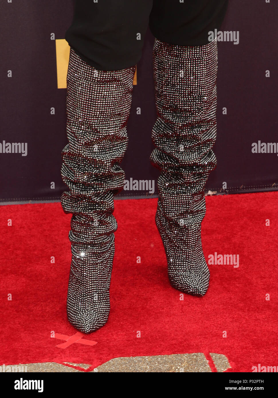 SANTA MONICA, CA - JUNE 16: Earvin Johnson III, at the 2018 MTV Movie ...