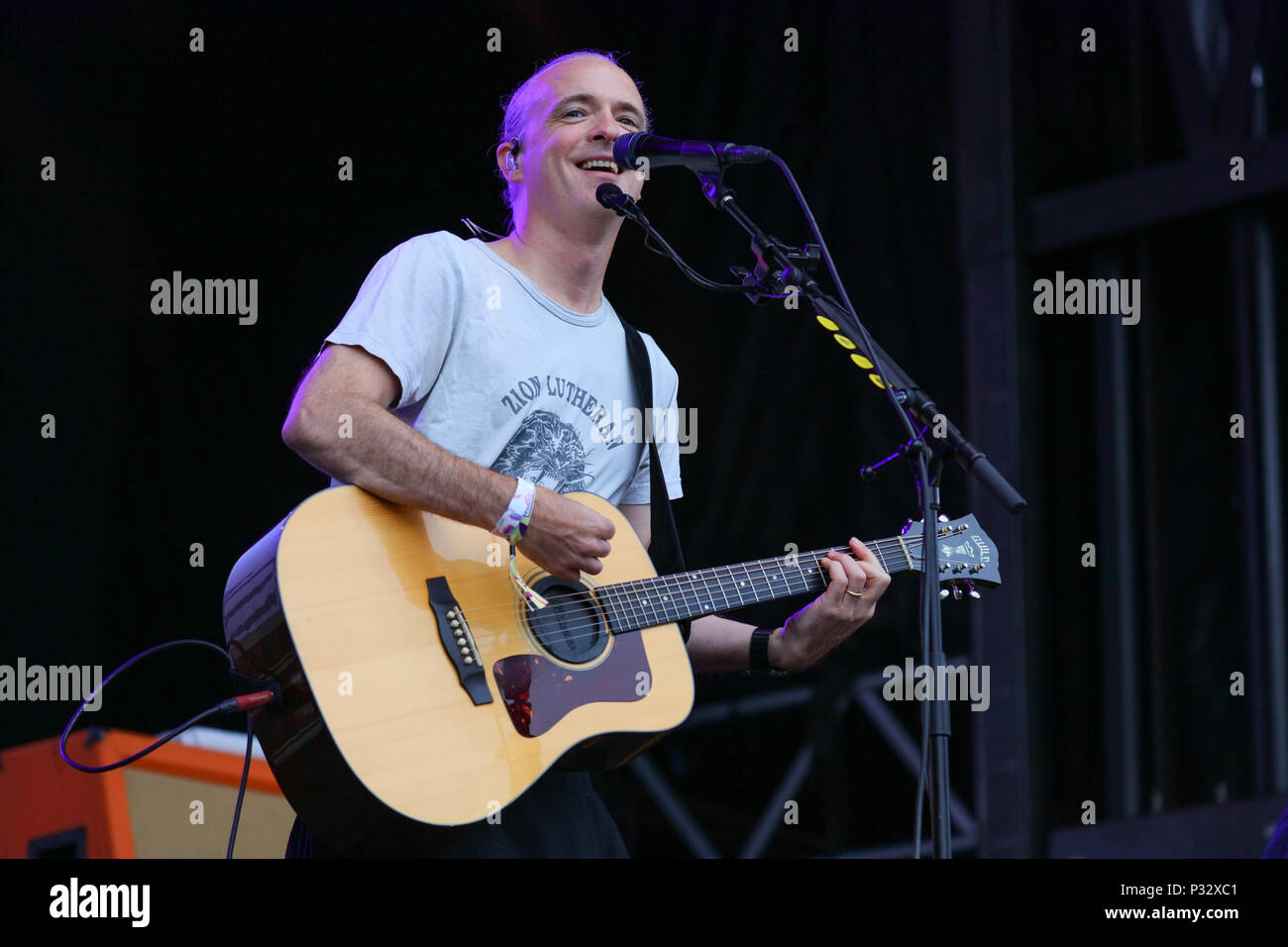 Norway, Oslo - June 17, 2018. The Scottish rock band Travis performs a ...