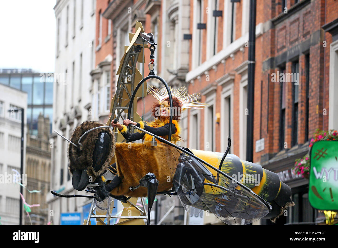 Manchester bee parade hi-res stock photography and images - Alamy