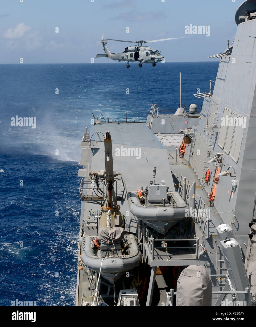 160824-N-YU572-060 SOUTH CHINA SEA (Aug. 24, 2016) An MH-60R Seahawk ...