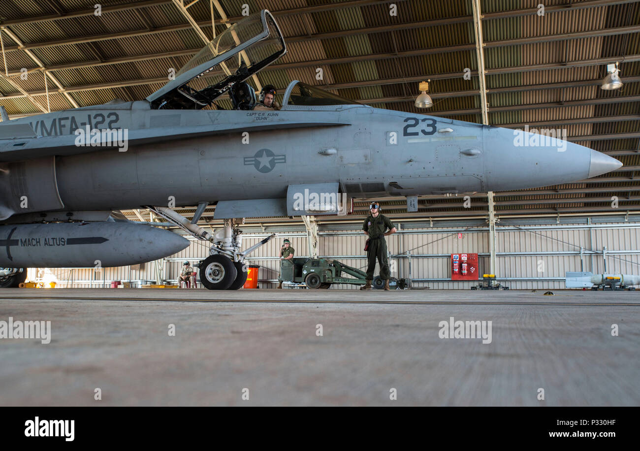 U.S. Marine Corps Maj. David Dunsworth, an F/A-18C Hornet pilot with ...