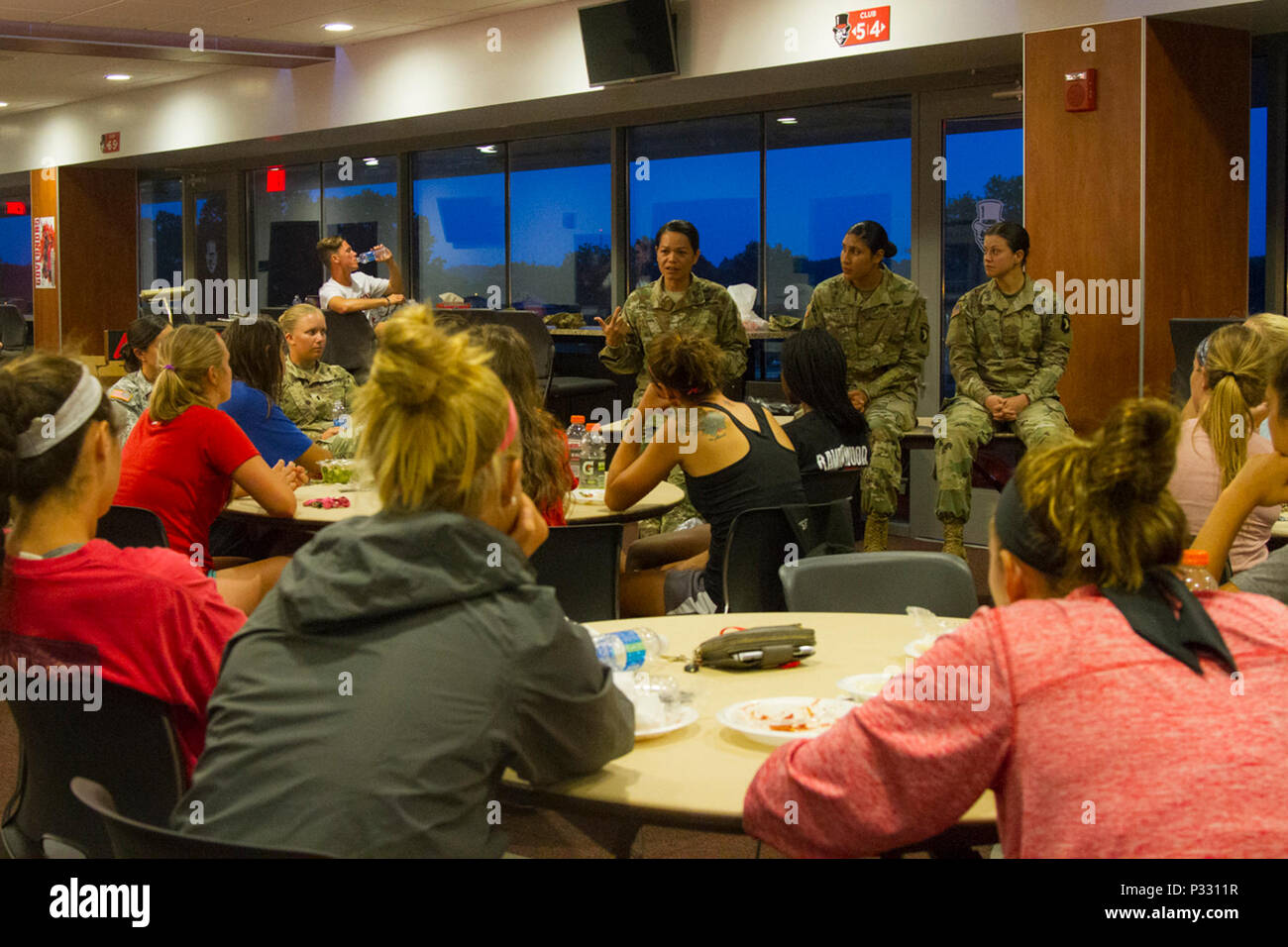 Lt. Col. Gina SanNicolas, commander of the 129th Combat Sustainment ...