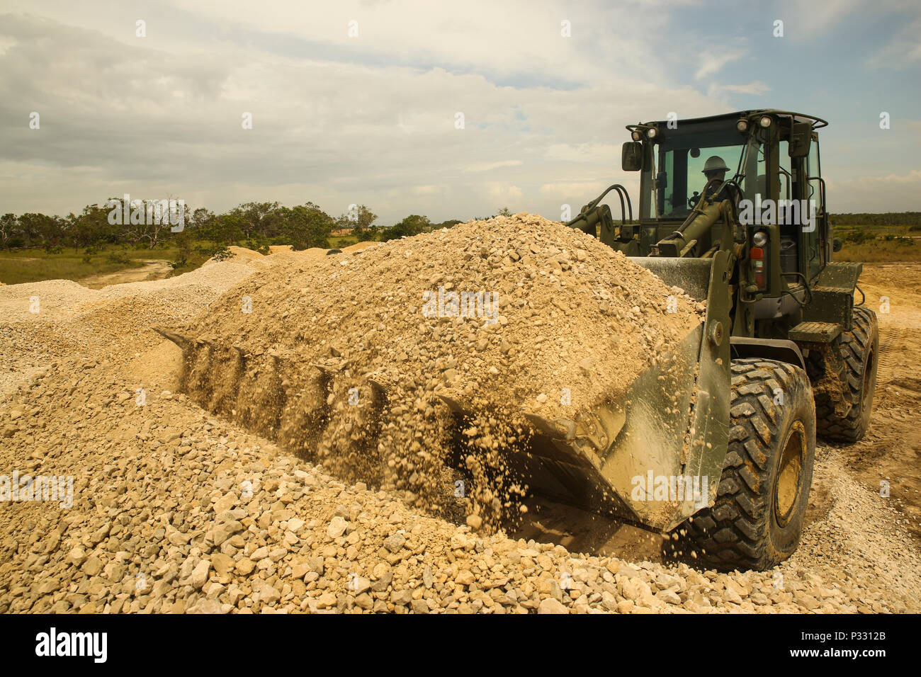 A U.S. Marine with Marine Wing Support Detachment 31, in support of ...
