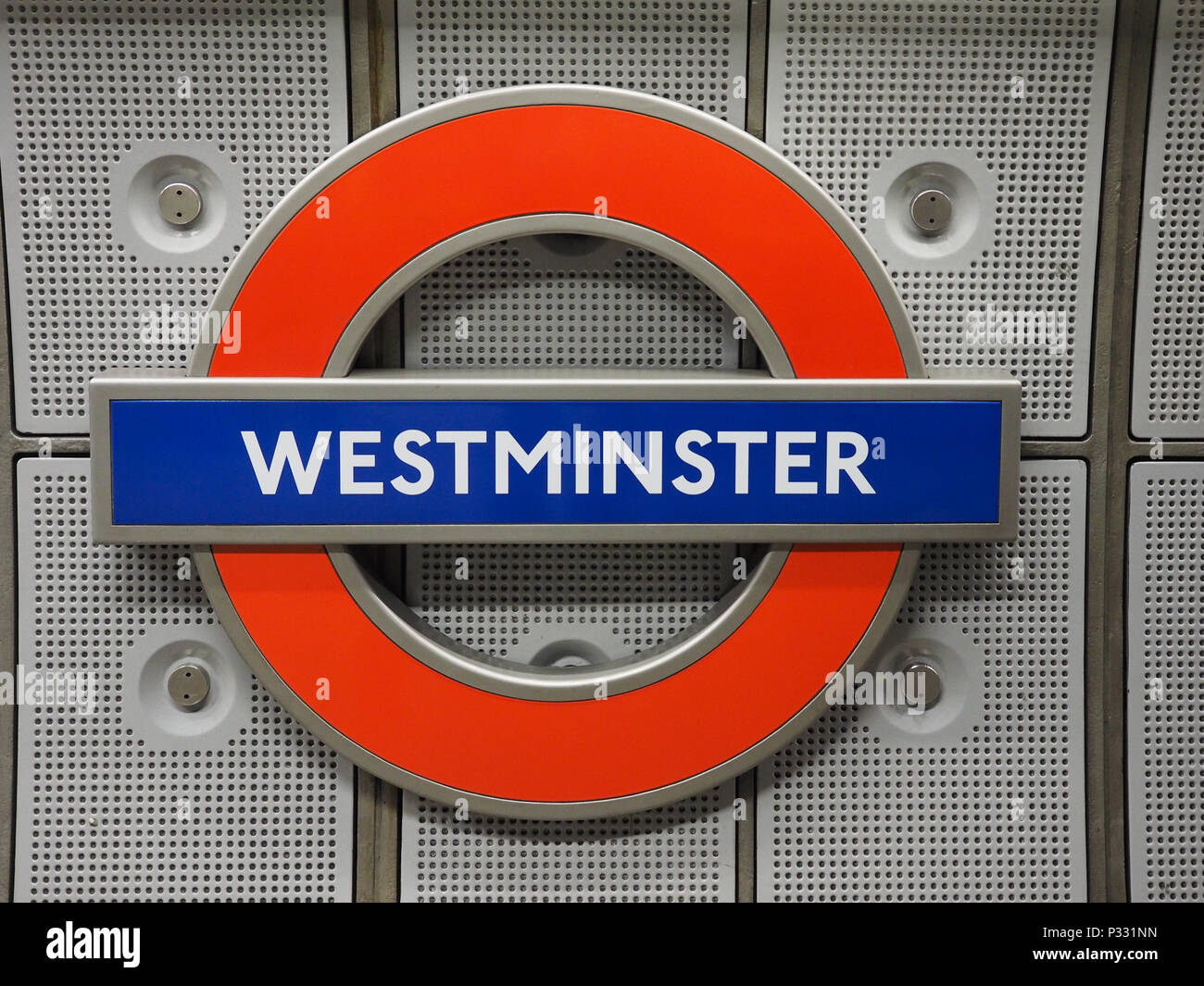 LONDON, UK - CIRCA JUNE 2018: Iconic London Underground tube sign known ...