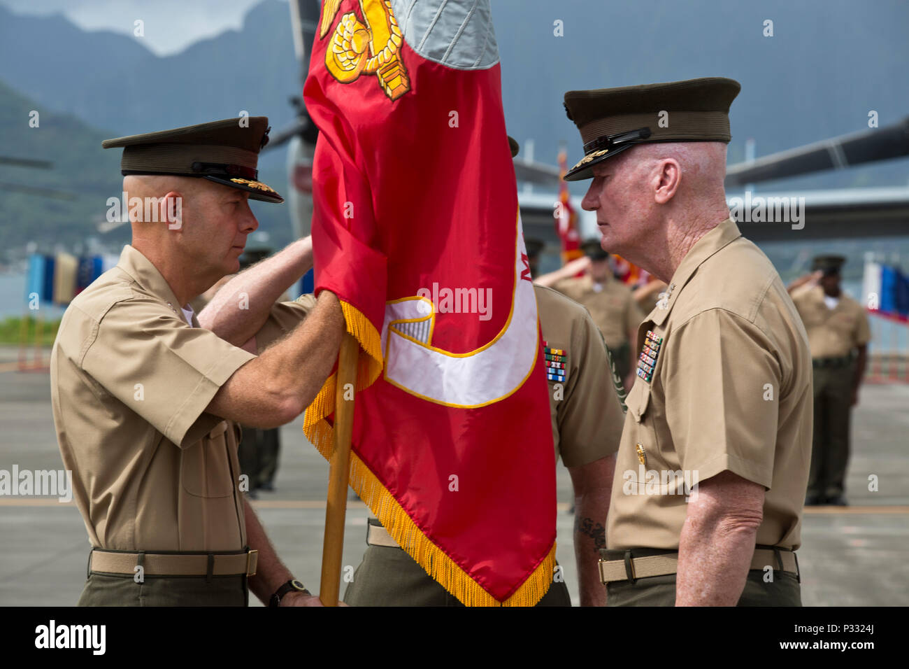 Lt. Gen. John A. Toolan, the outgoing commander of U.S. Marine Corps ...