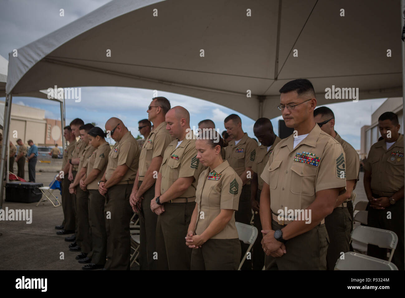 Sevice members, family and friends attend the U.S. Marine Corps Forces ...
