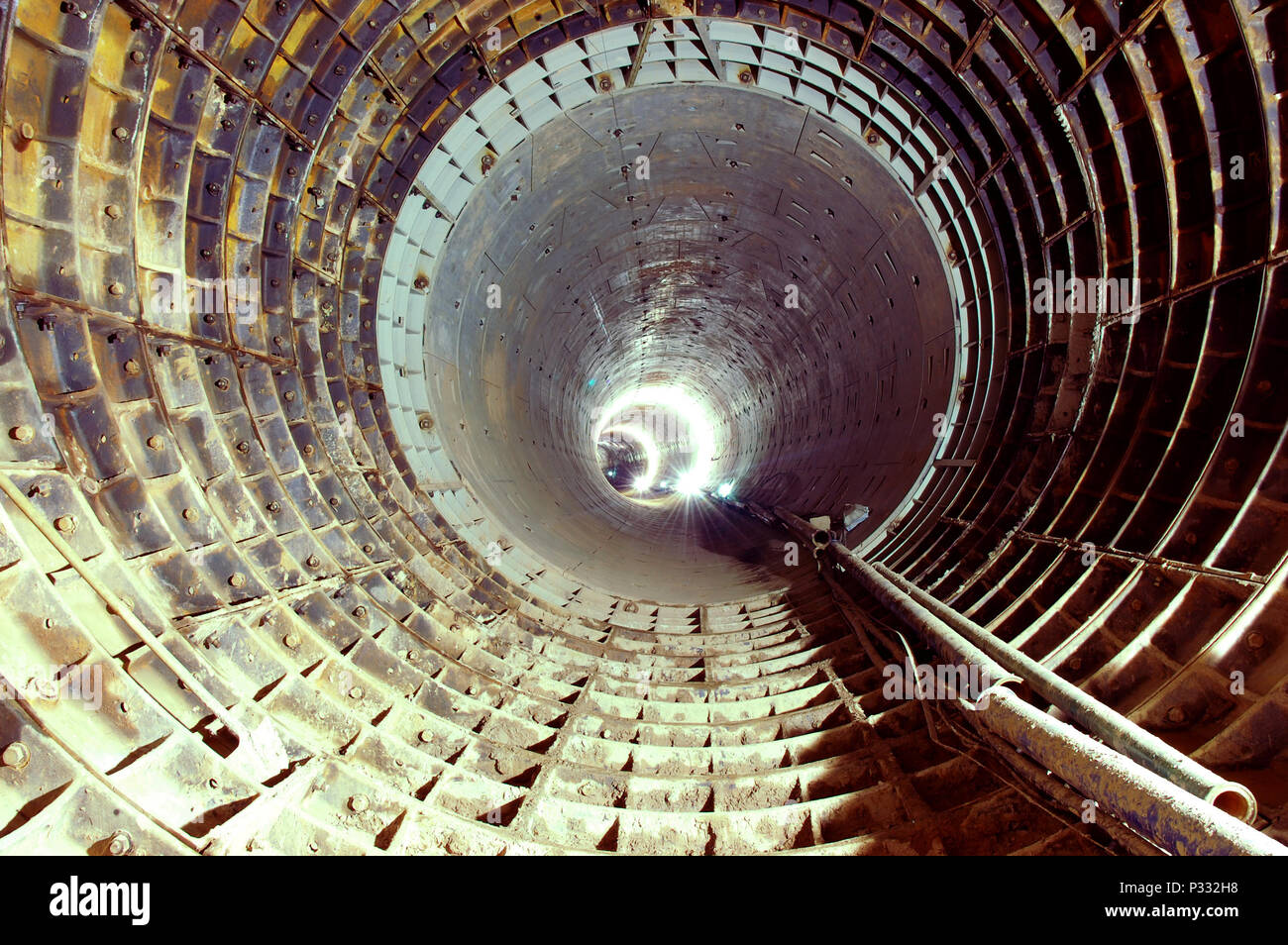 Metro tunnel construction Stock Photo - Alamy