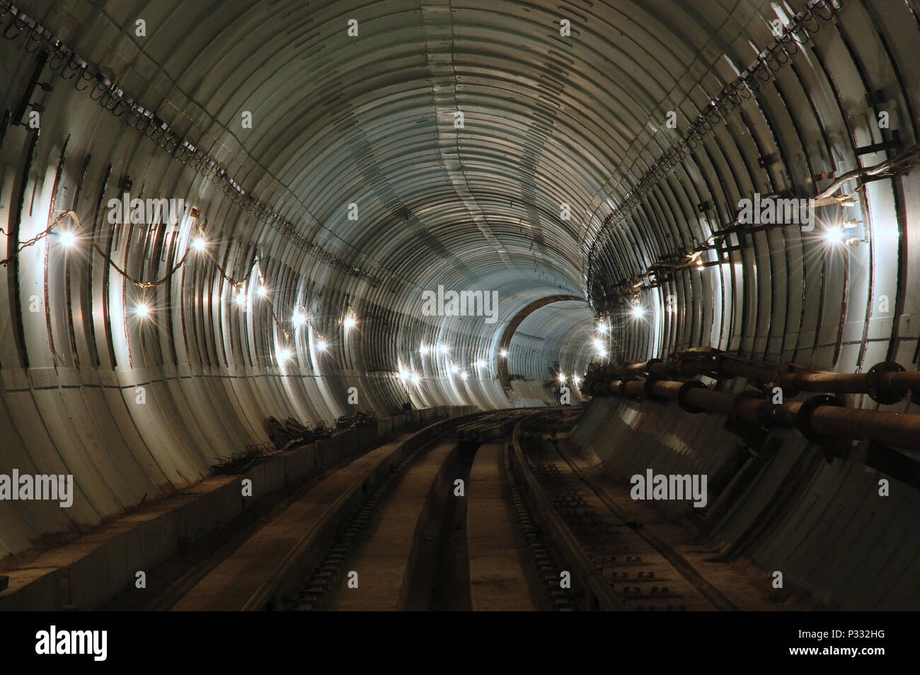 Metro tunnel construction Stock Photo - Alamy