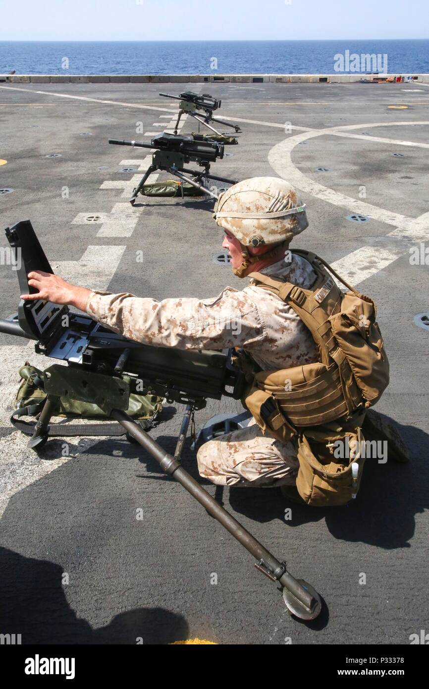 160830-M-KK554-238 GULF OF ADEN (Aug. 30, 2016) A U.S. Marine from ...