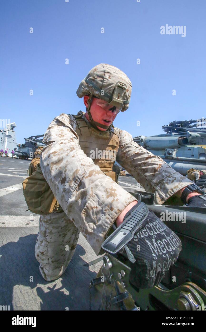 160830-M-KK554-353 GULF OF ADEN (Aug. 30, 2016) A U.S. Marine from ...