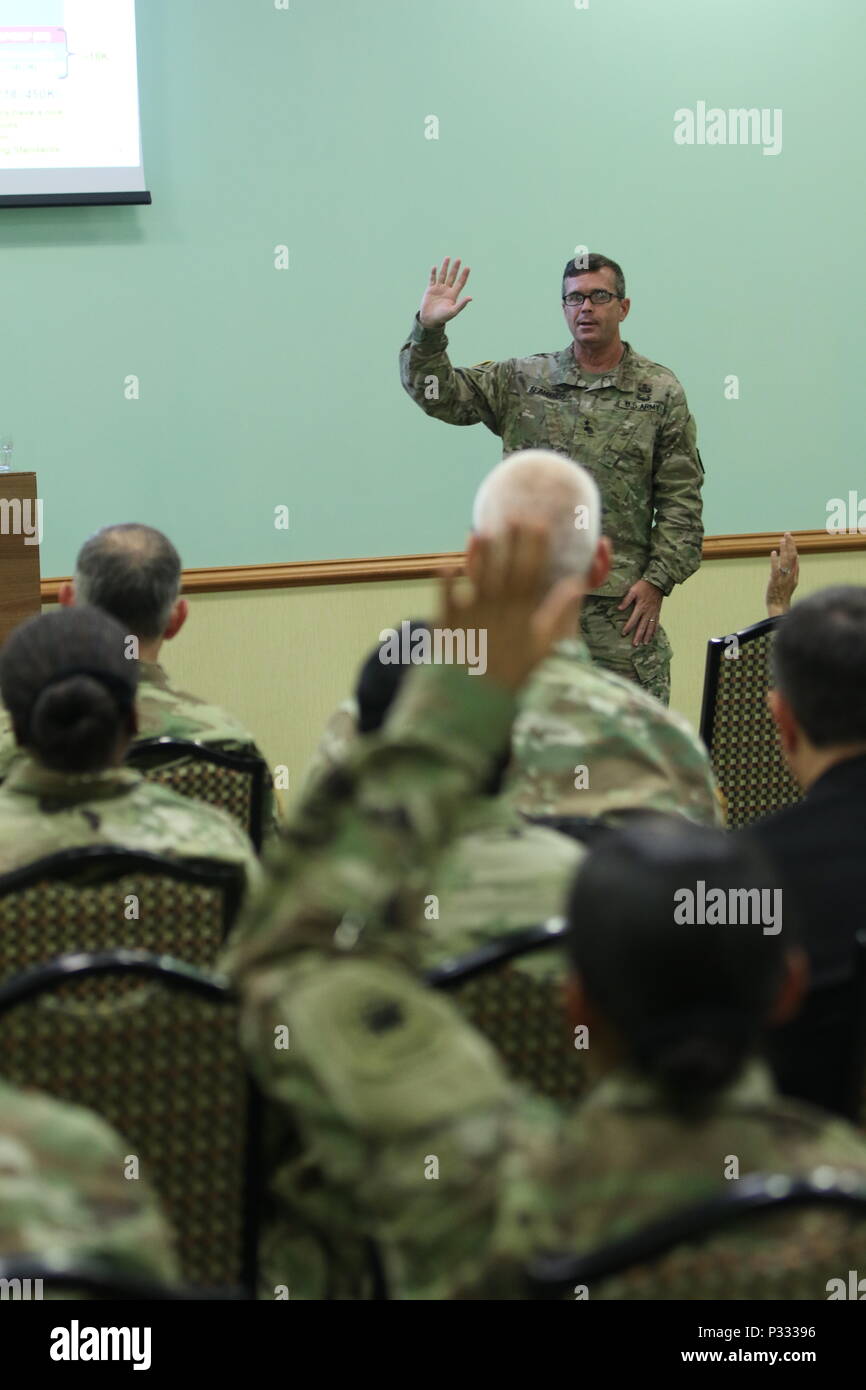 The Commander of U.S. Army Human Resources Command, Maj. Gen. Thomas ...