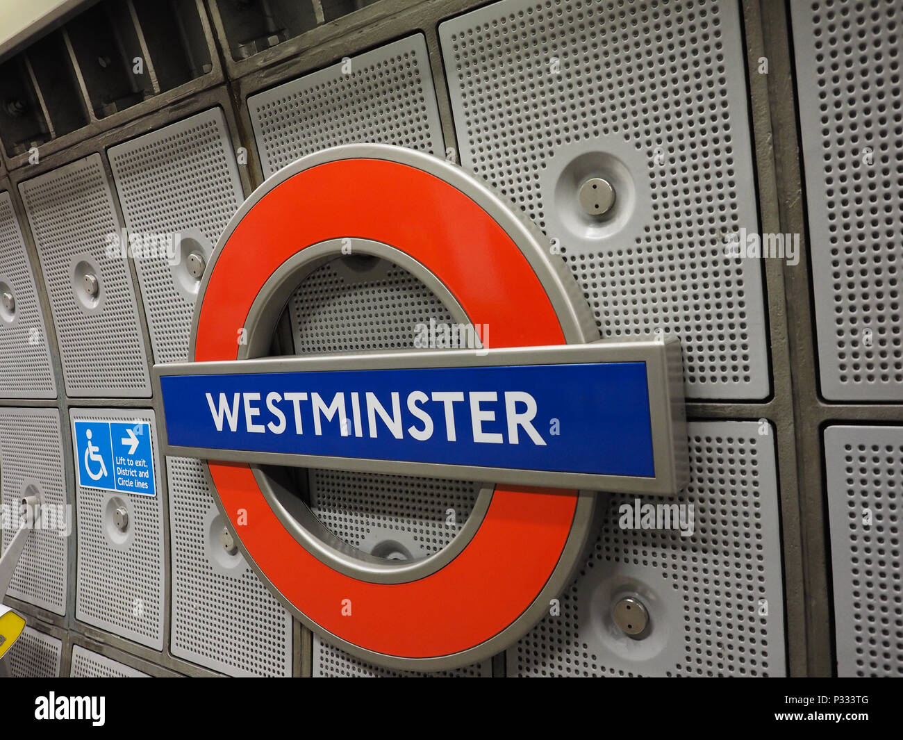 LONDON, UK - CIRCA JUNE 2018: Iconic London Underground tube sign known ...