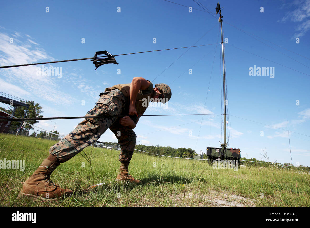 Tactical elevated antenna mast system hi-res stock photography and ...