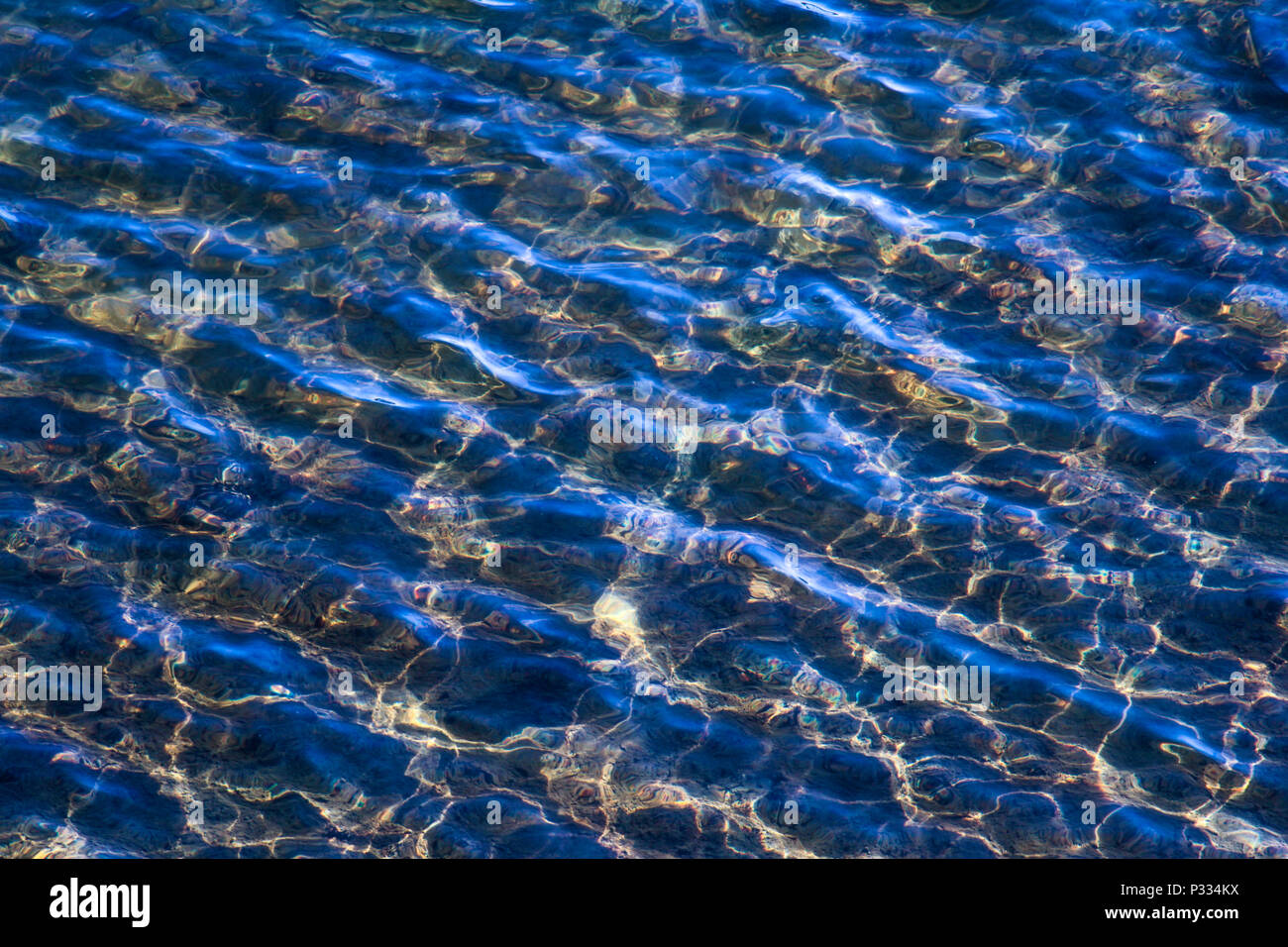 Natural color of a river calm waters Stock Photo - Alamy